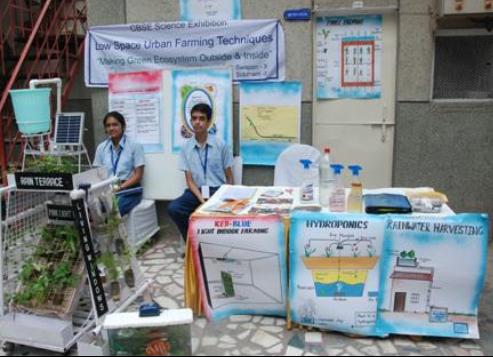 CBSE Science Fair Exhibition Project, “Low Space Urban Farming” Theme ...