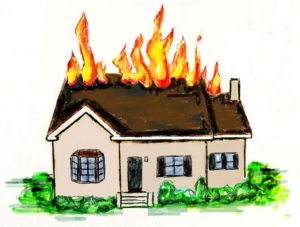 A House on Fire Essay for Students, Short essay 210 words.